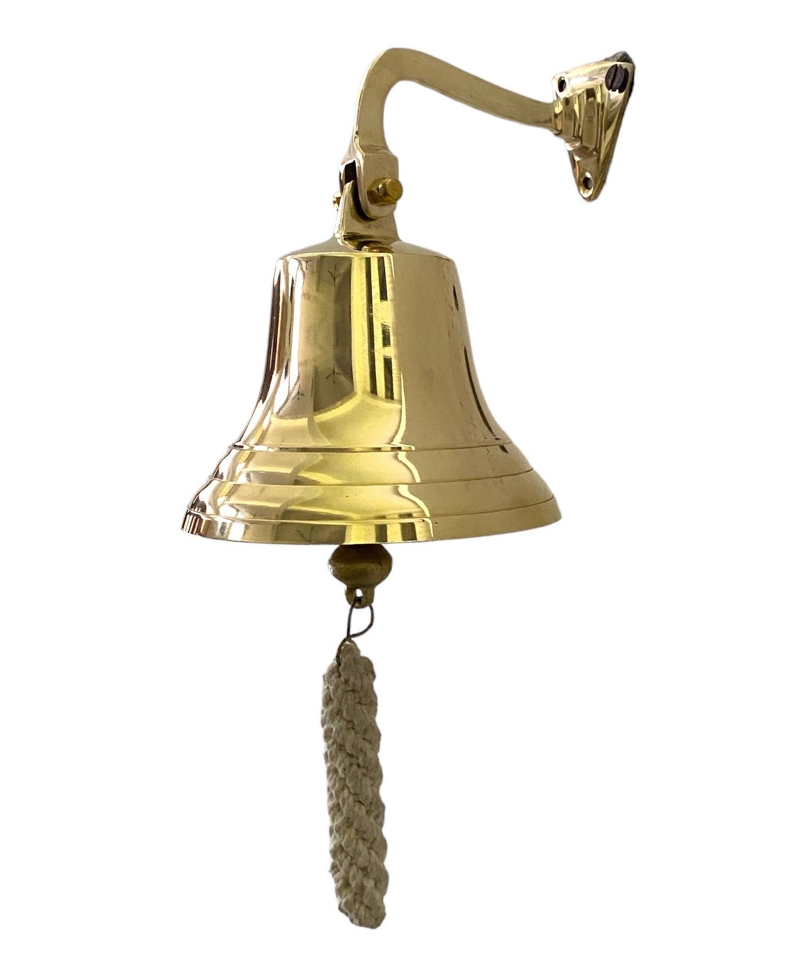 Personalized Brass Ship Bell, Engraved Wall Hanging Bell, Outdoor ...