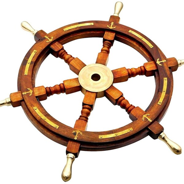 Brass Ship Wheel Handle - Etsy