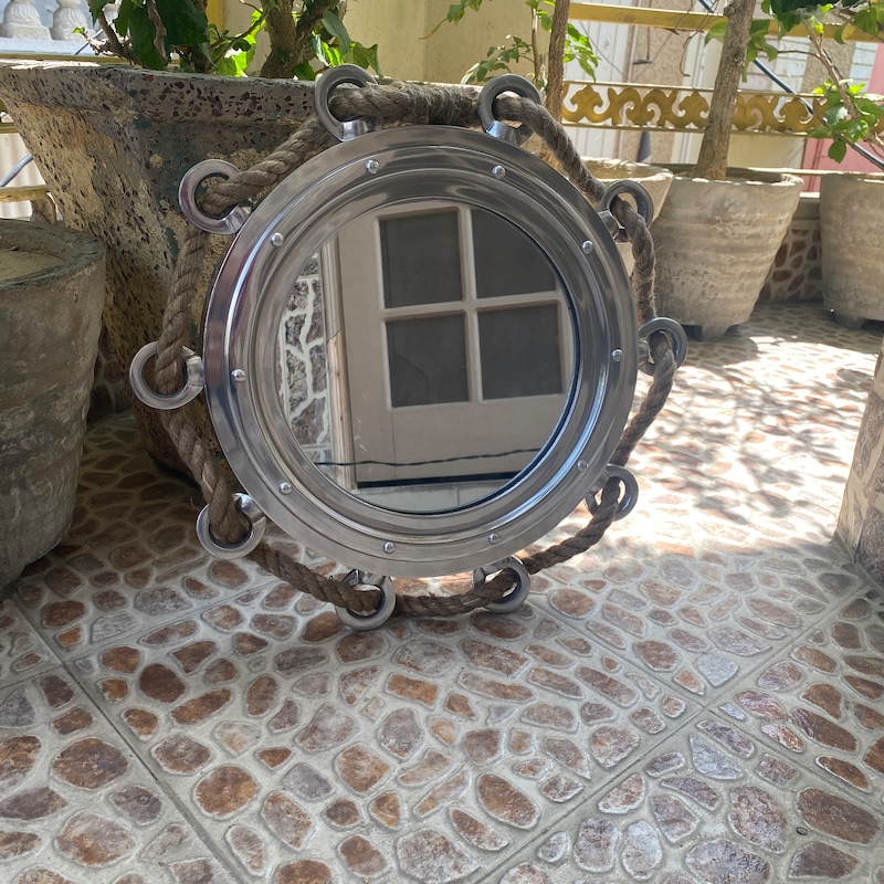 Bathroom Oyster Mirror - Etsy UK