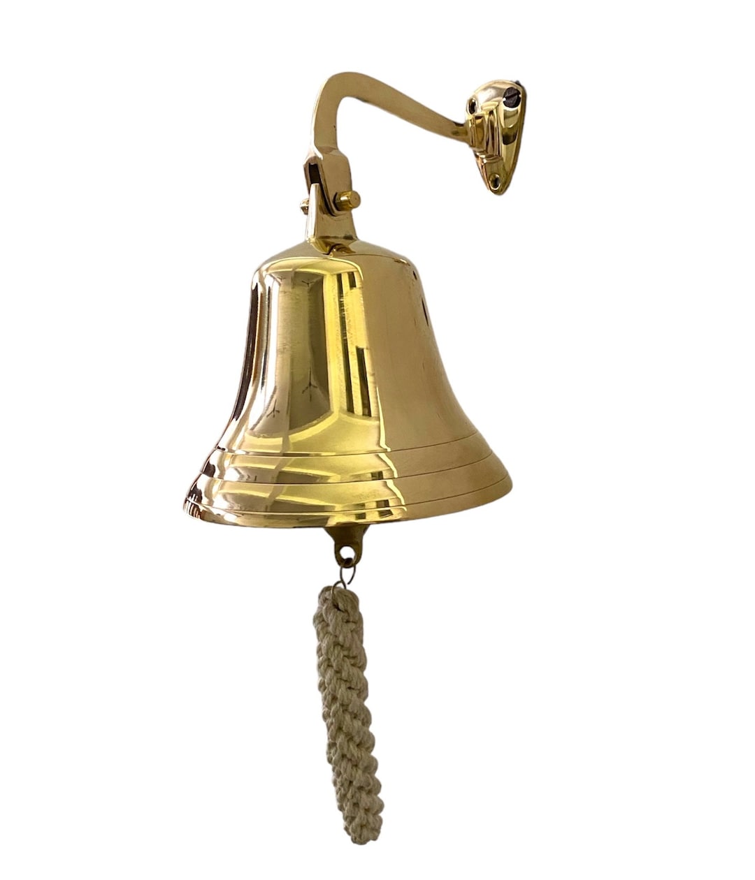 Personalized Brass Ship Bell, Engraved Wall Hanging Bell, Outdoor ...