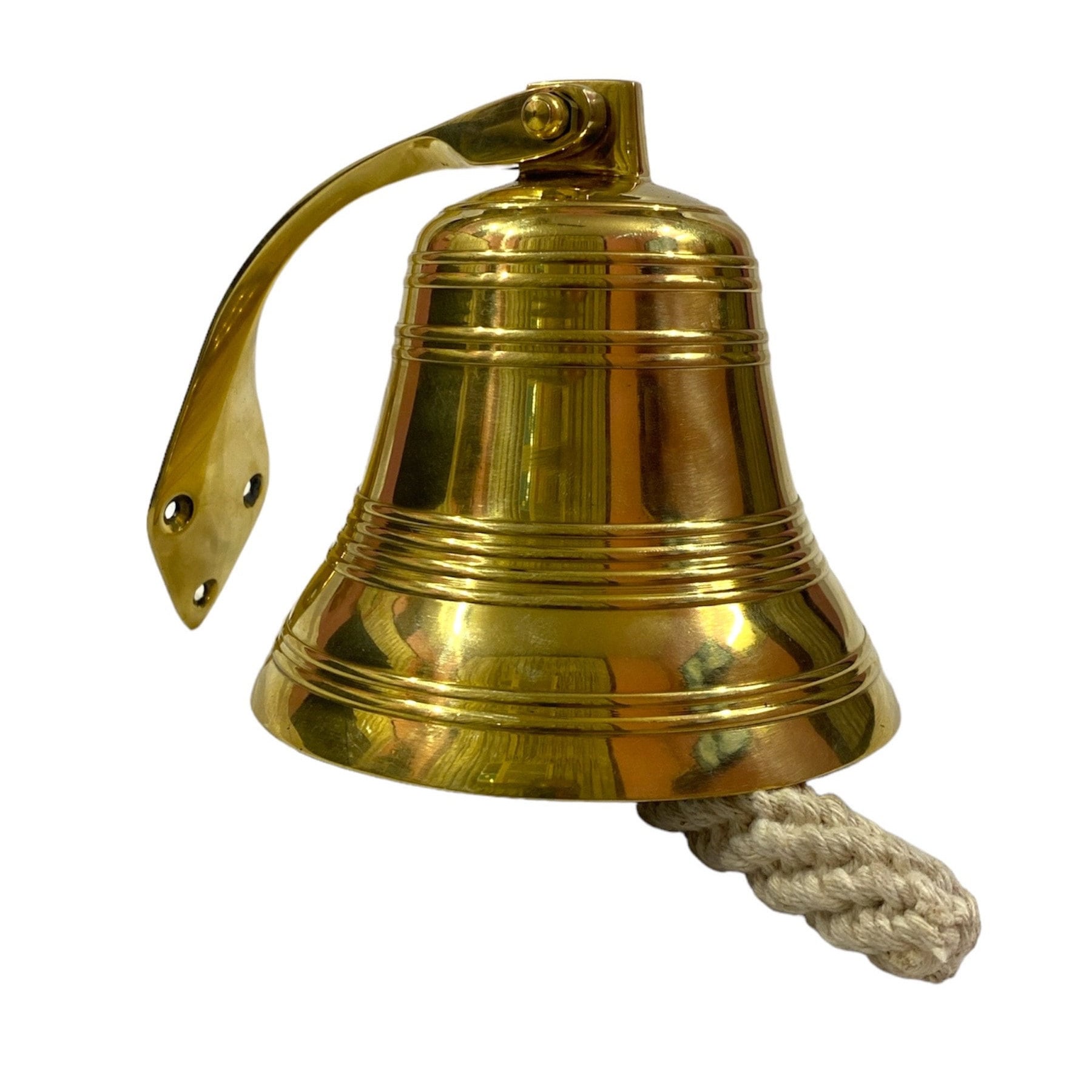 Personalized Brass Wall Bell | Nautical Door Bell, Boat Decor - Etsy
