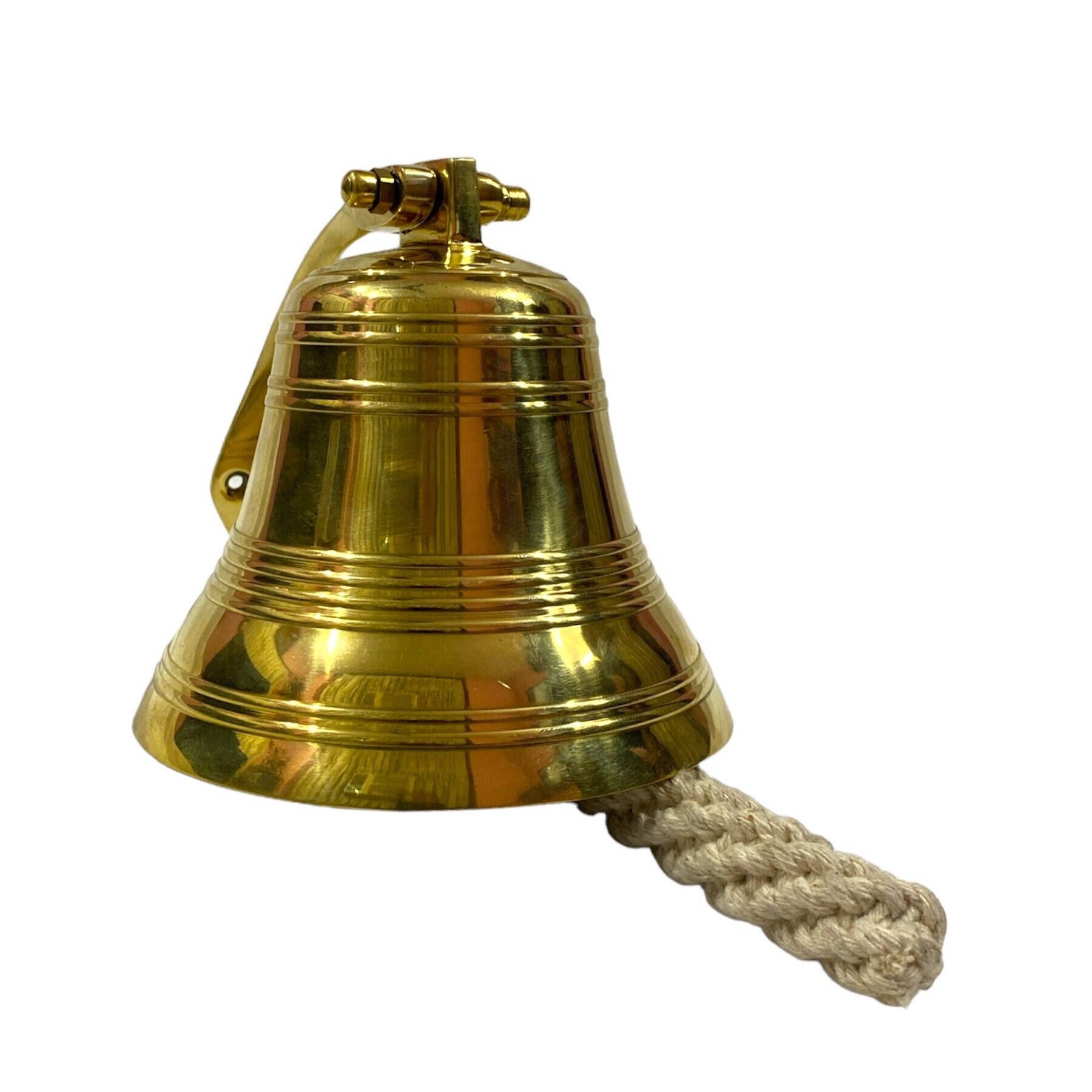 Personalized Brass Wall Bell | Nautical Door Bell, Boat Decor - Etsy