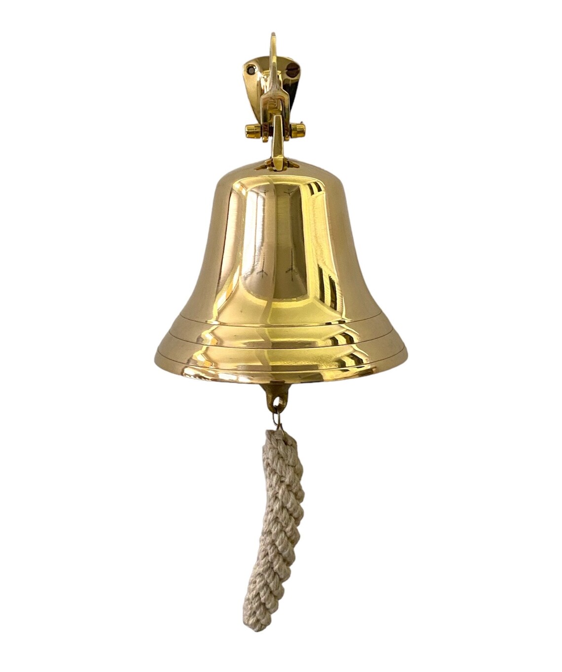 Personalized Brass Ship Bell, Engraved Wall Hanging Bell, Outdoor ...