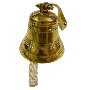 Personalized Brass Wall Bell | Custom Engraved Nautical Bell | Door ...