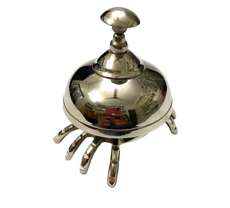 Brass Table Bell, Crab Design Hotel Reception Bell, Counter Desk Bell ...