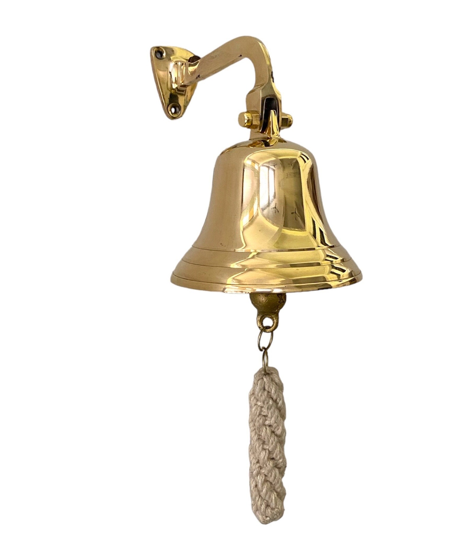 Personalized Brass Ship Bell, Engraved Wall Hanging Bell, Outdoor ...