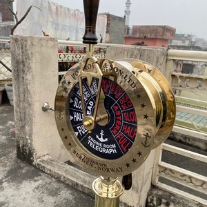 43" Maritime Brass Ship Order Engine Working Telegraph/nautical Marine ...