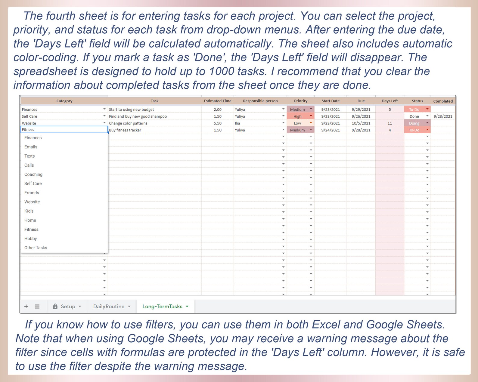 Household Project Planner, Task Management, Digital Project Planner ...