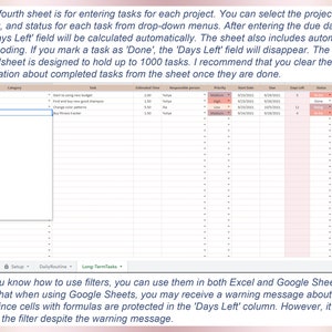 Household Project Planner, Task Management, Digital Project Planner ...