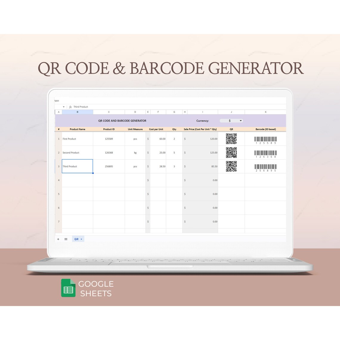 QR Code Maker Google Sheets Barcode Generator Online QR Creator ...