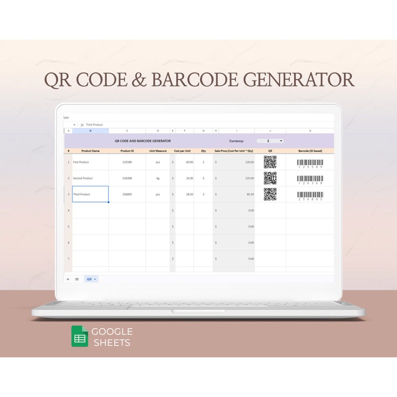QR Code Maker Google Sheets Barcode Generator Online QR Creator ...