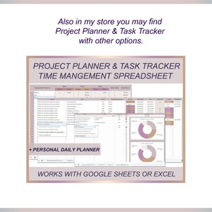 Project Management Template Project Planner Task Management - Etsy