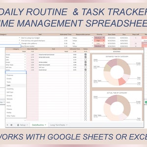 Task Management Daily Routine Planner Time Management To-do | Etsy