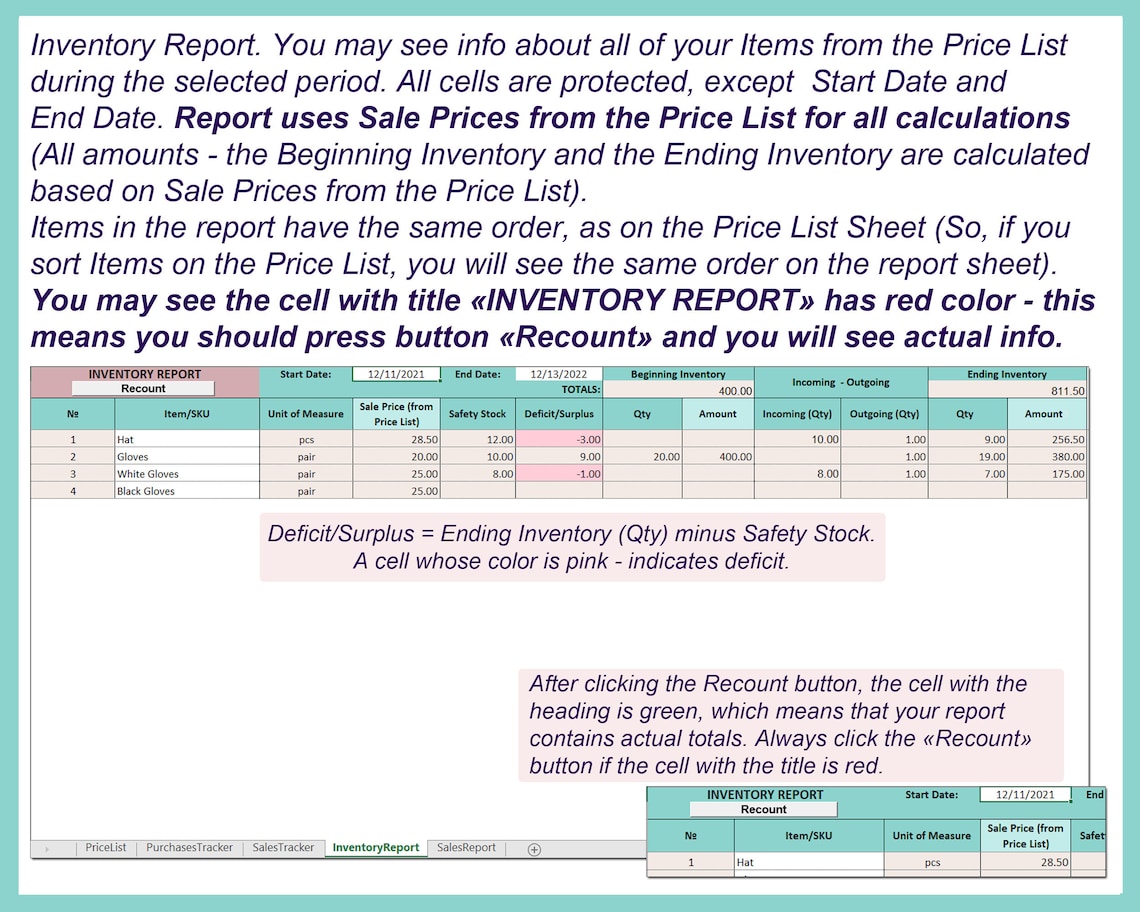 Reseller Sales Tracker Inventory Spreadsheet Excel Inventory System ...