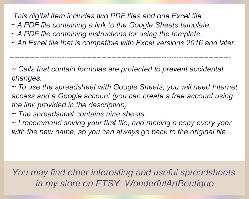 Goal Planner Spreadsheet for SMART Goals Monthly Tracker Life Planning ...