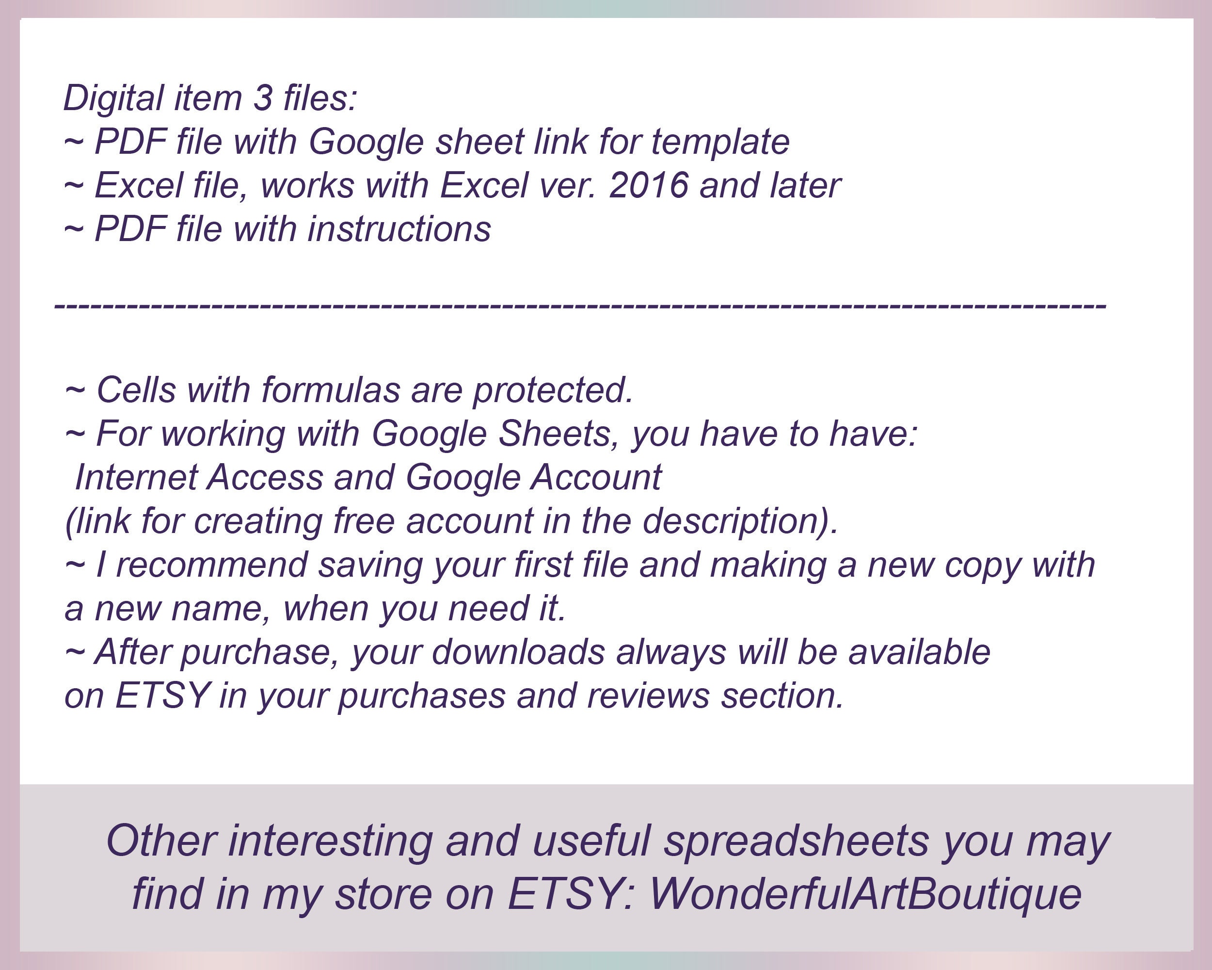 Excel to Do Planner, Excel Task Tracker, Daily to Do List, Weekly Todo ...