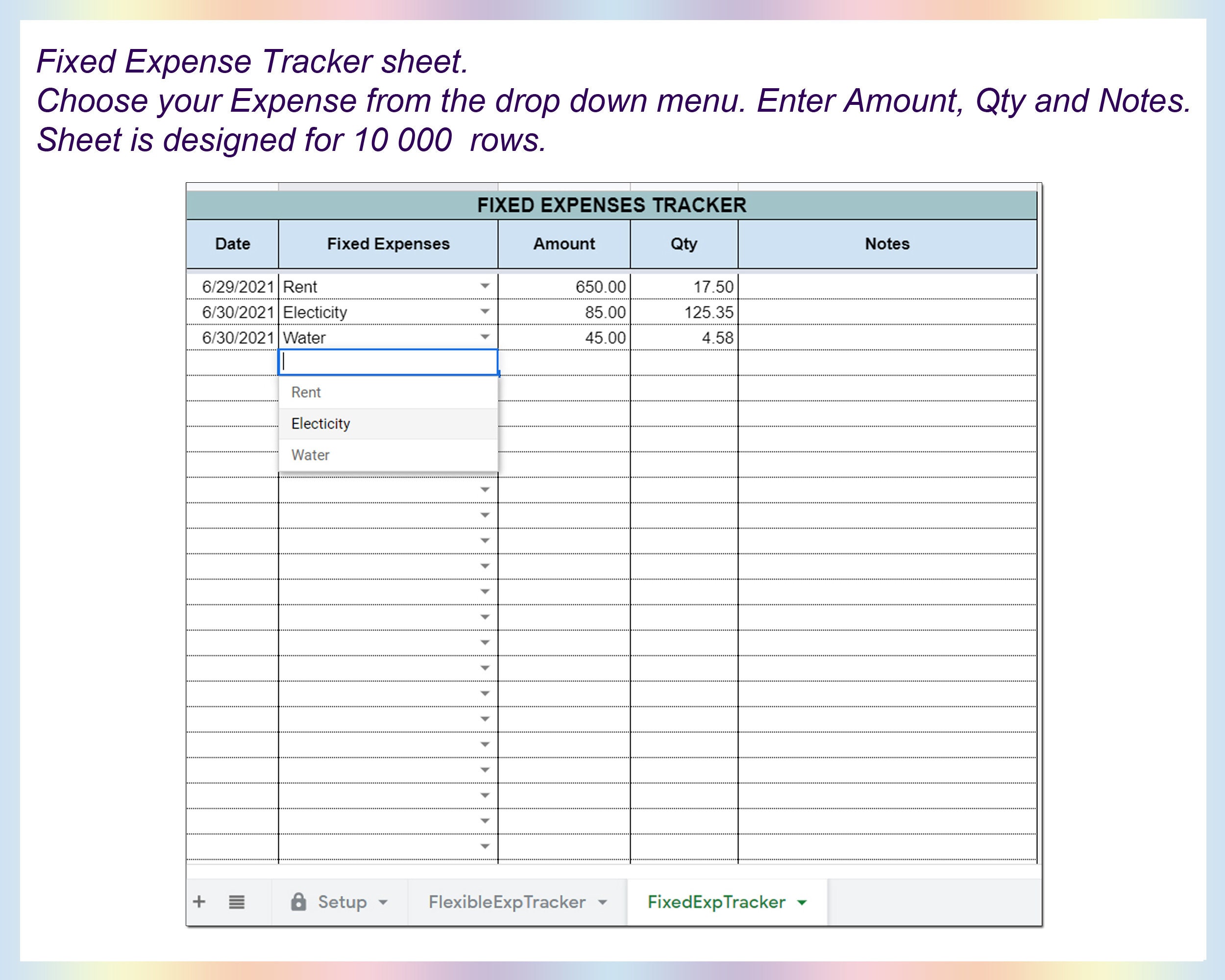 Expense Tracker for Small Business Expense Tracker Template | Etsy