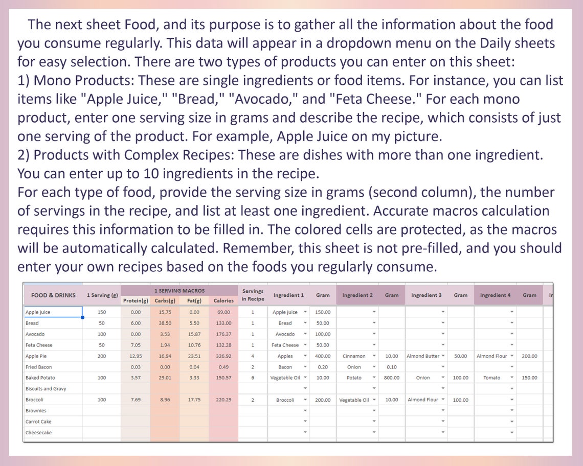 Nutrition Calculator Macro Meal Planner Calorie Tracker Daily Intake ...