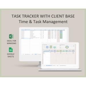 Work Task Tracker, Client Tracker Excel, Office Task Planner, Team ...