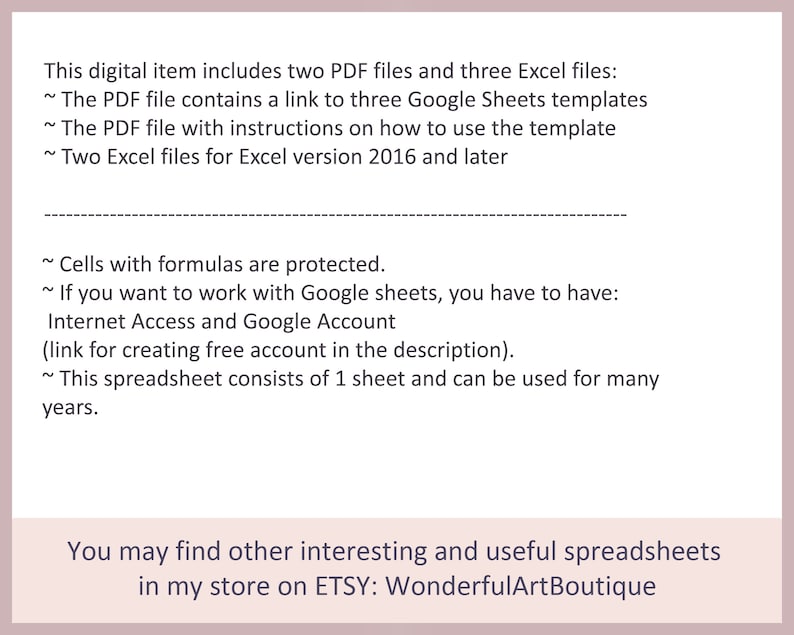 Excel Purchase Order Tracking Template PO Spreadsheet Organizer Google ...