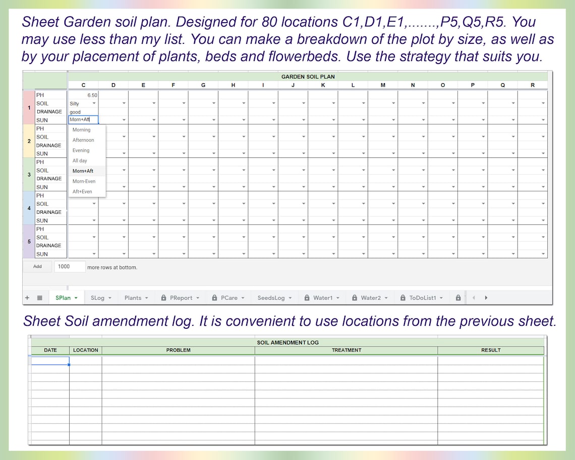 Digital Garden Planner Plant Care Worksheet Plants Journal - Etsy