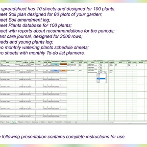Digital Garden Planner, Plant Care Worksheet, Plants Journal, Watering ...