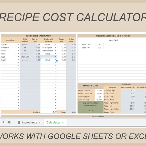 Bakery Recipe Costing Template | Bryont Blog