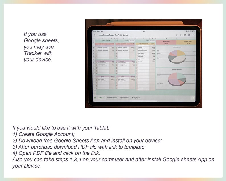 Finance Tracker for Non-profit Organization, Income, Expense ...
