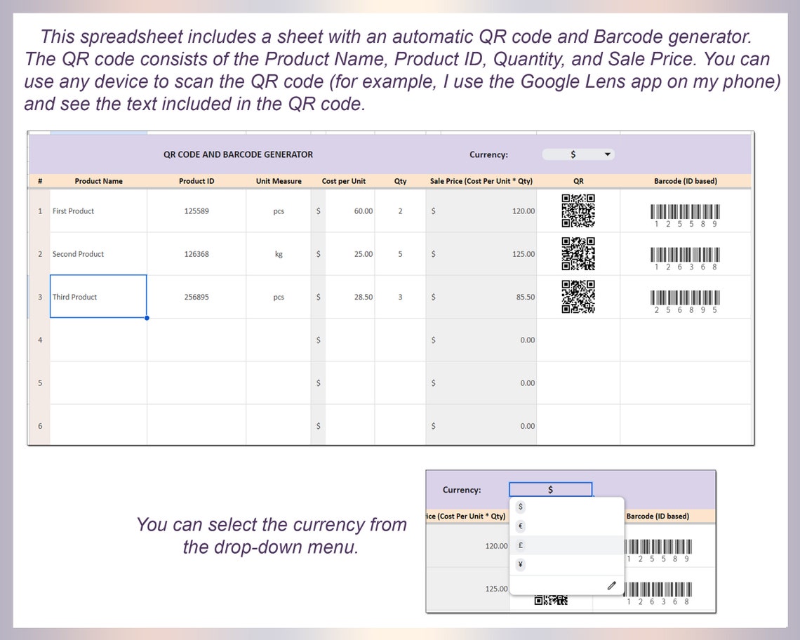 QR Code Maker Google Sheets Barcode Generator Online QR Creator ...