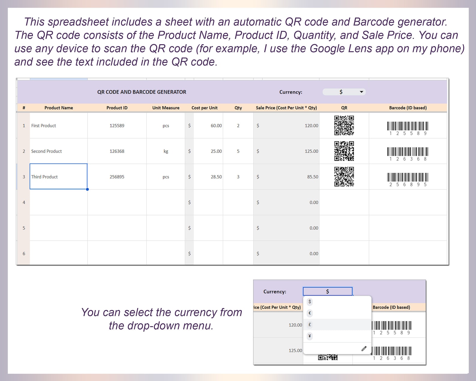 QR Code Maker Google Sheets Barcode Generator Online QR Creator ...