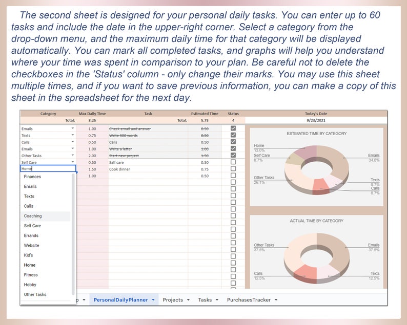 Task Management Daily Routine Planner Time Management To-do - Etsy