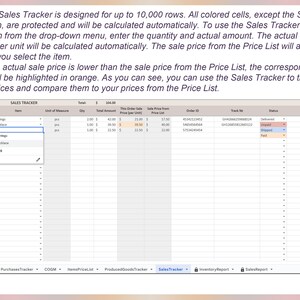 Inventory Spreadsheet Excel Google Sheets Template Manufacturer Sales ...