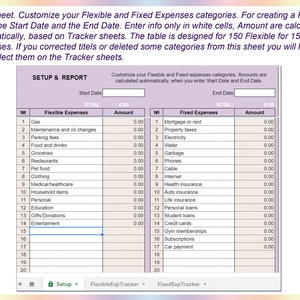 Expense Tracker Expense Tracker Template Cash Flow | Etsy