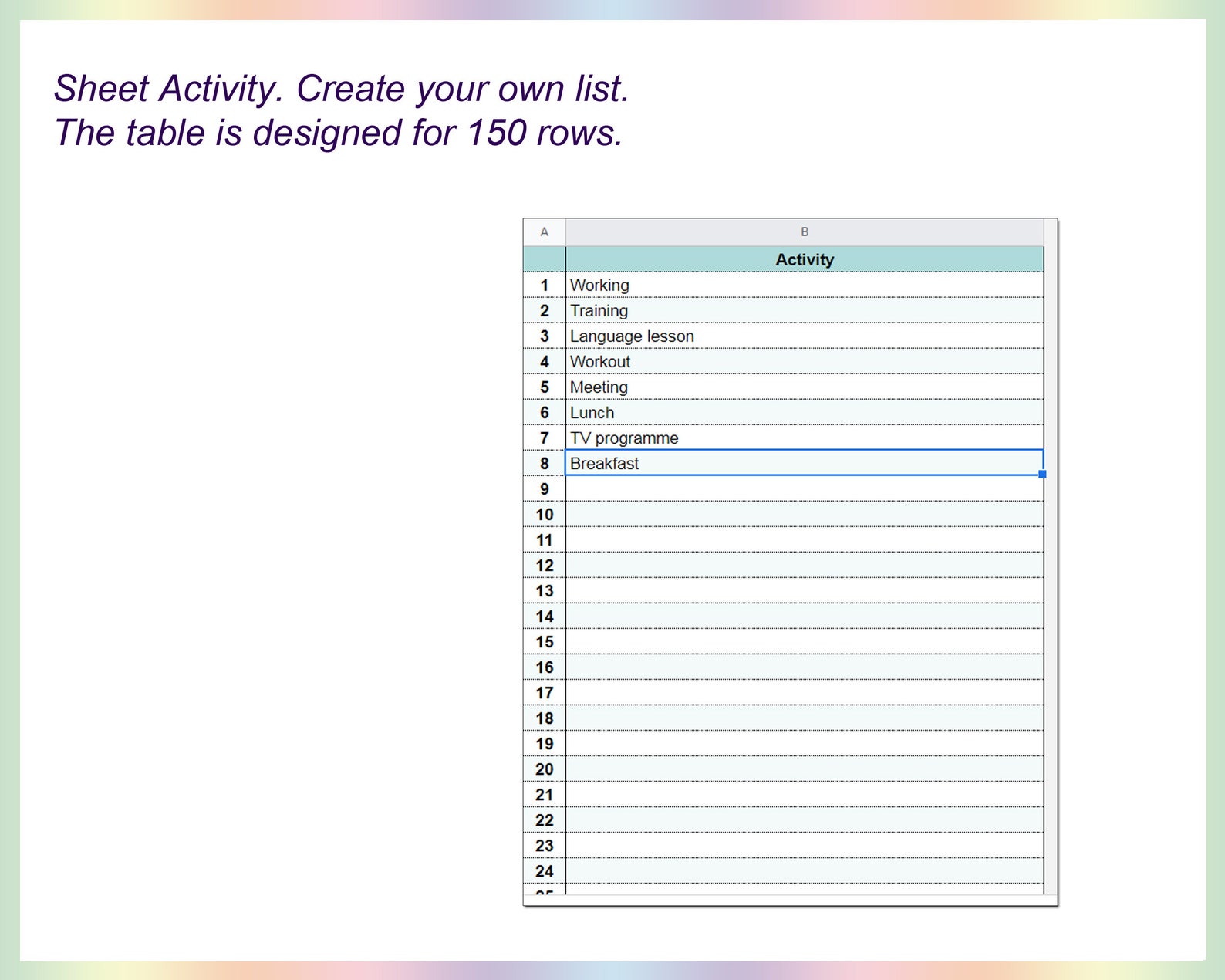 Weekly Schedule Digital Weekly Planner Digital to Do List - Etsy