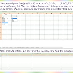 Excel Garden Planner Plant Care Worksheet Watering Schedule Flowers ...