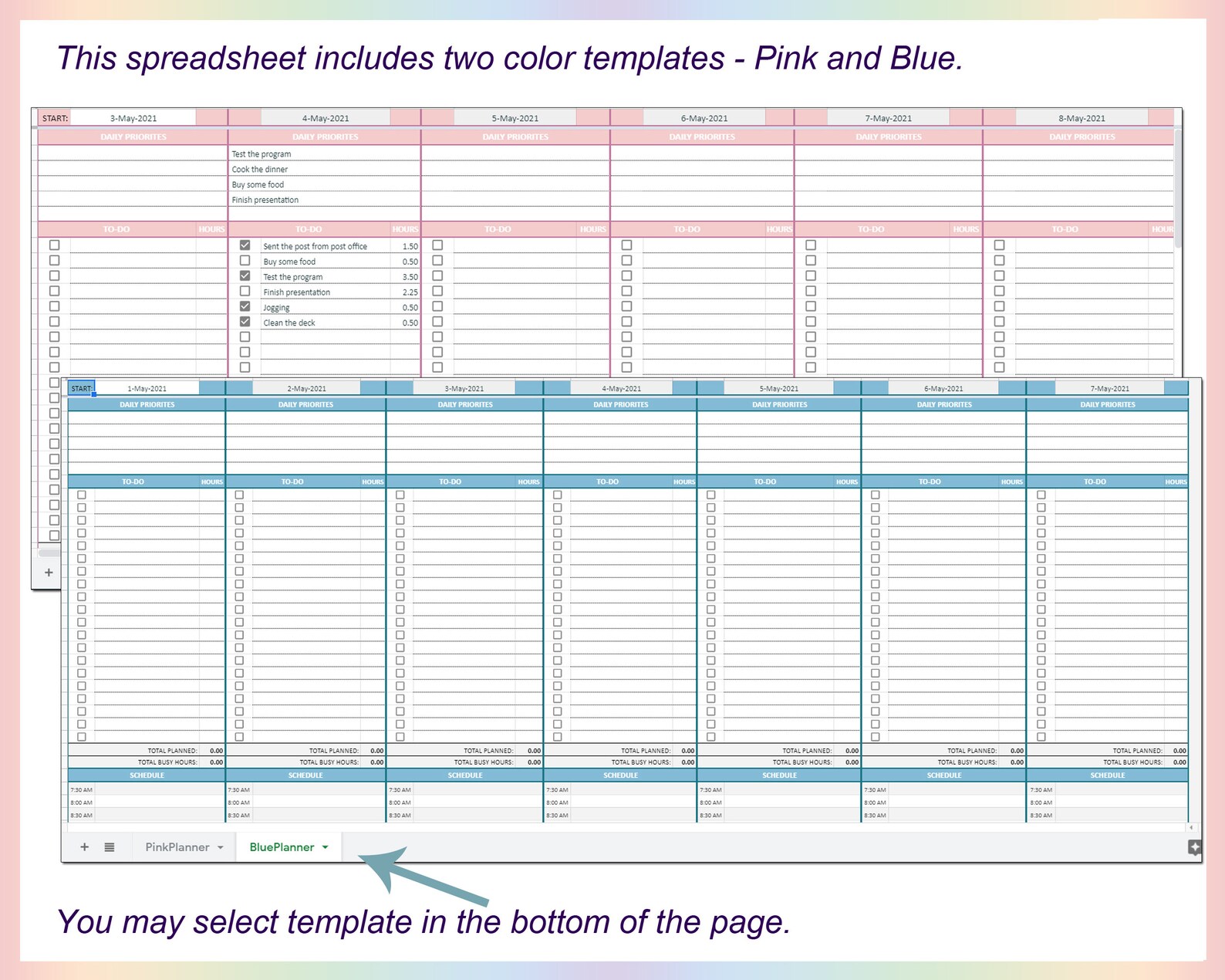 Weekly Planner Sheet Time Management Weekly Schedule Weekly - Etsy