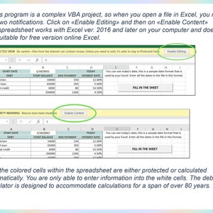 Debt Avalanche Calculator Spreadsheet, Debt Avalanche Excel, Debt ...