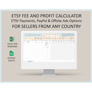 Seller Net Sheet Example - Etsy