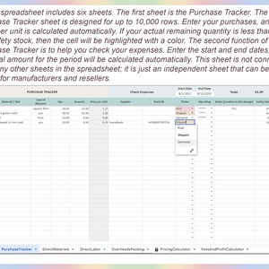 Pricing Markup Template Product Costing Spreadsheet Excel Product ...