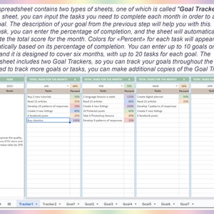 Digital Goal Planner Goal Setting Goal Journal Goal Tracker Goal ...
