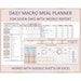 Macro Meal Planner, Macro Diet Planner, Macro Counter Meal Planner ...