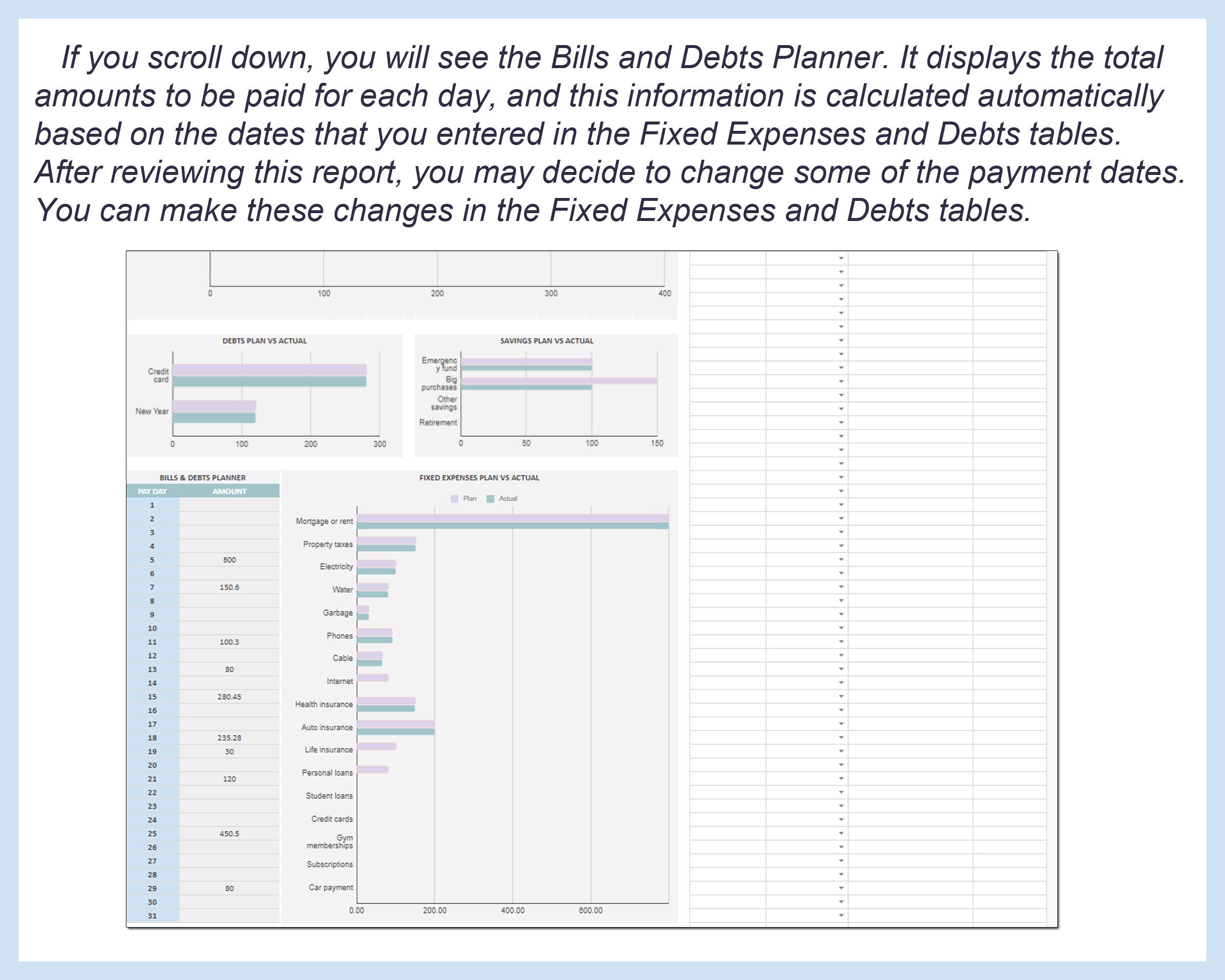 Monthly Budget Planner Excel Template Google Sheets Budget Spreadsheet ...