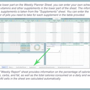 Macro Diet Meal Planner Editable Excel Template Digital Nutrition ...