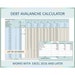 Debt Avalanche Calculator Spreadsheet, Debt Avalanche Excel, Debt ...