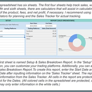 Sales Tracking Spreadsheet Multi-platform Tracker Product Costing ...