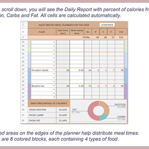 Macro Meal Planner Macro Diet Planner Macro Counter Meal - Etsy