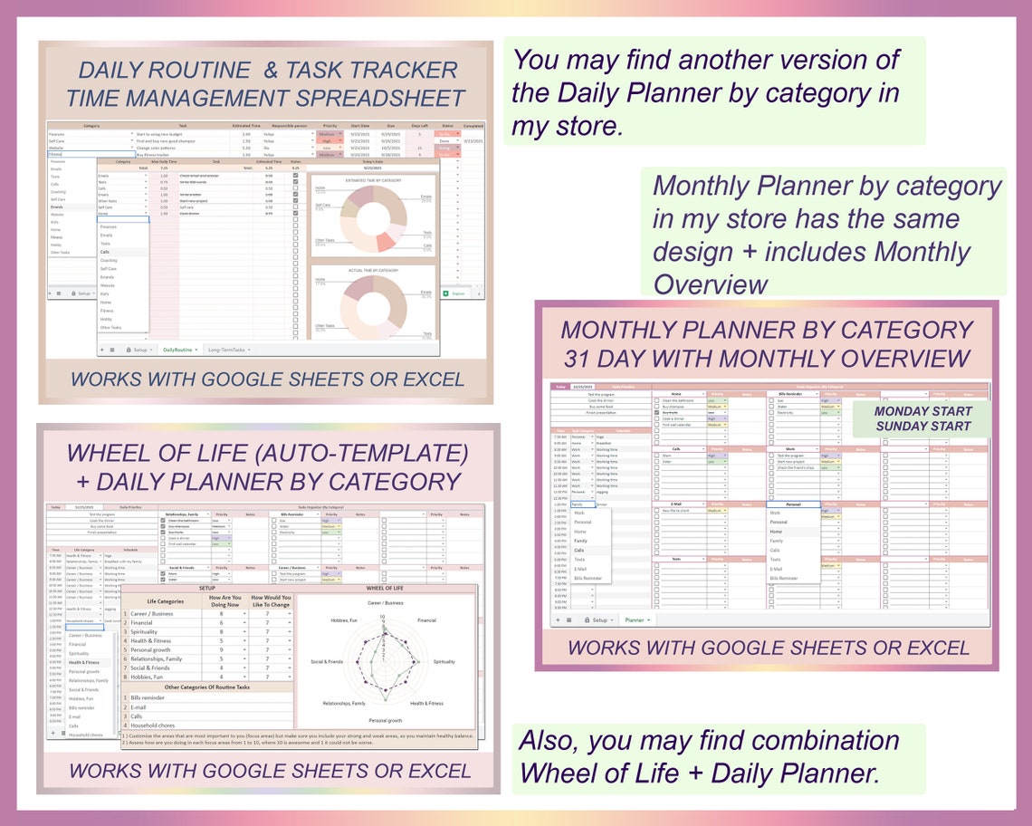 Daily Planner Sheet Task Management Personal Tasks Planner - Etsy