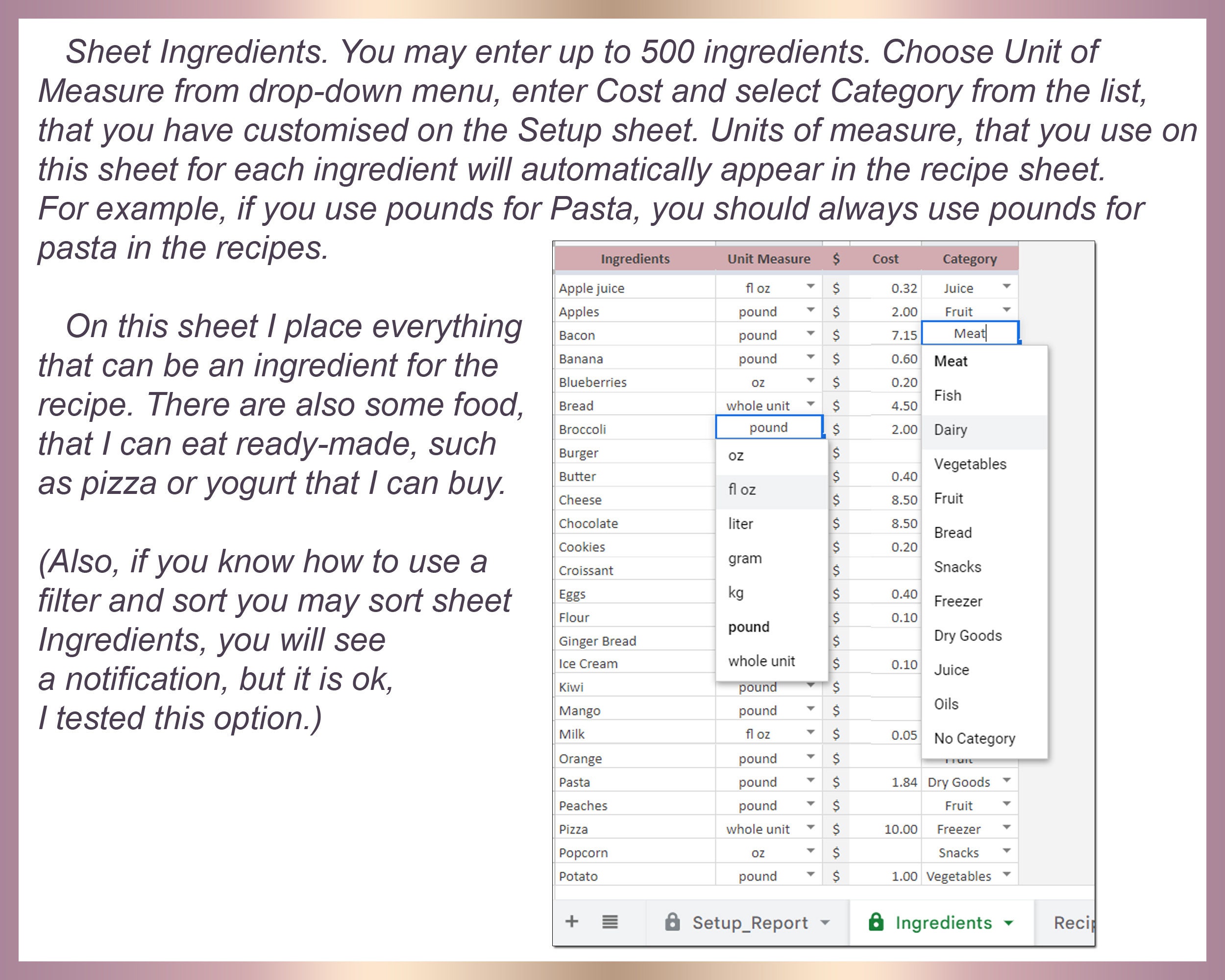 Weekly Meal Planner, Grocery List Generator, Menu Planning, Food ...
