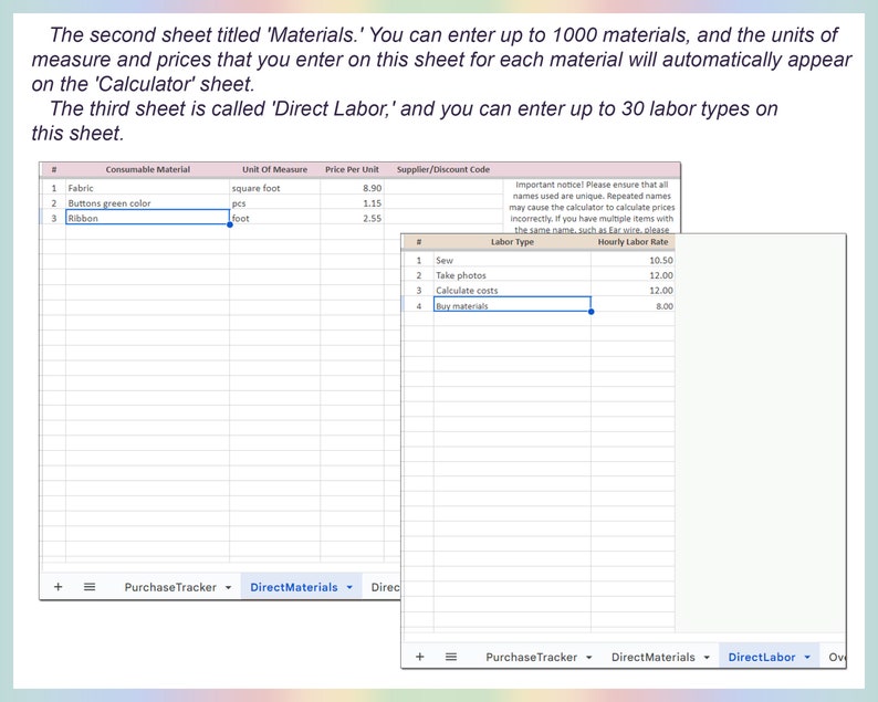 Pricing Markup Template Product Costing Spreadsheet Excel Product ...