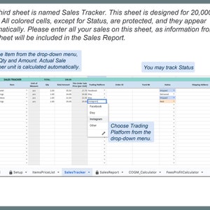 Sales Tracker, Sales Tracking App, Sales Tracking Spreadsheet, Expense ...